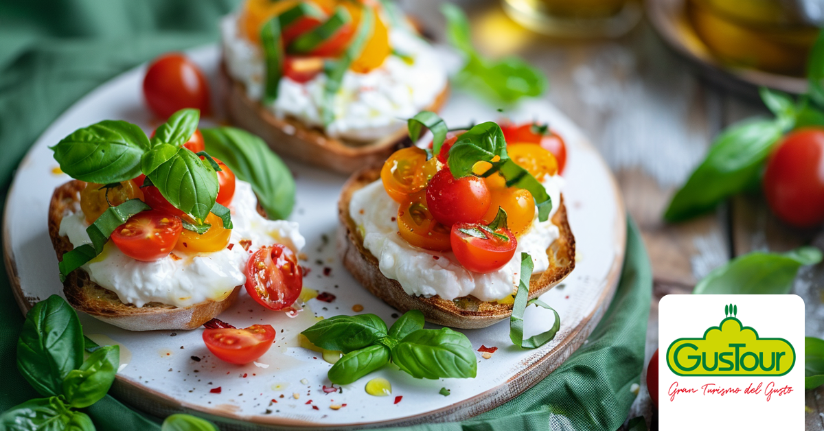 Friselle con pomodorini e burrata - Gustour Conad